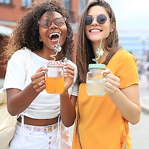 Ferraycle 24 Pcs Disco Ball Straws and Disco Ball Stirrers 70s Disco Party Supplies Mirror Disco Decorative Straws for Disco Ball Party Decorations Bar Karaoke Birthday Wedding Christmas Decoration