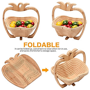 Pannow Dried Fruit Gift Basket, Assortment Gourmet Snack Box, Food Bamboo Tray Candy Turns into Basket for Mothers Day Christmas Birthday Anniversary Corporate Holiday, 10.47x8.27x11.02 inch