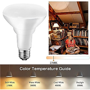 Energetic 20 Pack 65W BR30 LED Recessed Light Bulb, Dimmable, 650 Lumens, Soft White 2700K, E26 Base, Indoor Flood Light for 5/6 Inches Cans, UL Listed