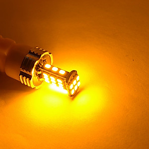 Alla Lighting Super Bright 3156 3157 LED Turn Signal Lights Bulbs, Amber Yellow 2000 Lumens T25 Wedge 3457 4157 3157 NAK 3020 30-SMD Blinker Lamps Replacement for Auto Cars Trucks