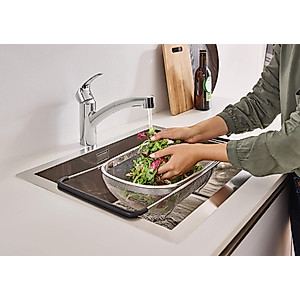 Grohe 30306DC0 SuperSteel Eurosmart Single-Handle Pull-Out Sprayer Kitchen Faucet