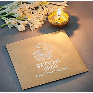 Eximious India Rakhi For Brother - Set of 2 With Card Rudraksha Ganesha Pendant For Raksha Bandhan Designer Rakhi Thread for Bhaiya (Design 2)