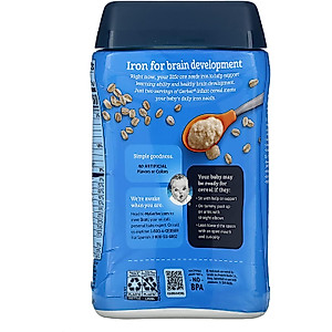 Gerber Baby Cereal, Oatmeal, 8 Ounce