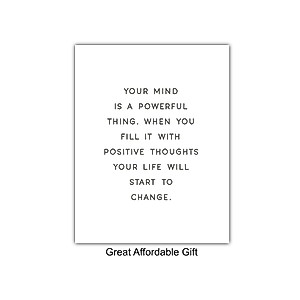 Inspirational Buddhism Quotes Set - Zen Home Decoration Wall Art Decor for Living Room, Yoga Studio, Office - Unique New Age Gift for Buddhist, Meditation Instructor - 8x10 Buddha Prints - Unframed