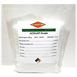 Potassium Iodide - Pure USP Crystals 500 grams 0.5 KG