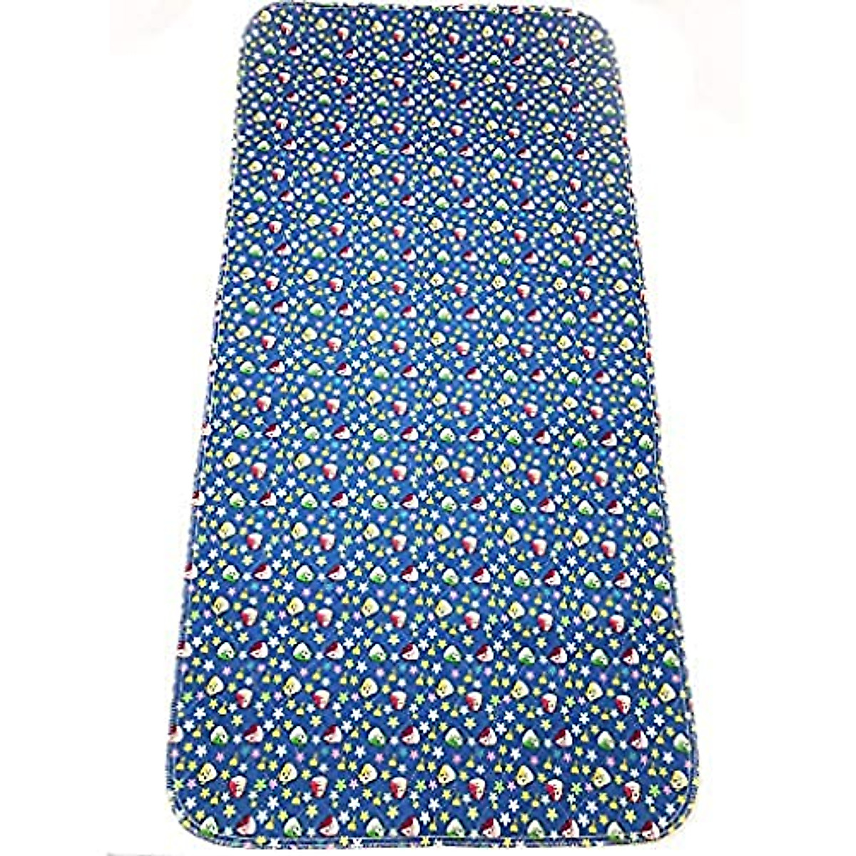 JT PET Guinea Pig Cage Liner Fleece Cage Liners Washable Reusable Waterproof Pee Pads Hamster Bedding Extra Large Dog Crate Lining, Guinea Pig Print Red and Blue, Set of 4 (47"x24")