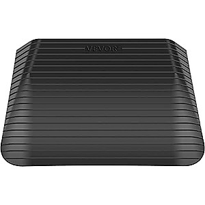 VEVOR Rubber Threshold Ramp, 4" Rise Threshold Ramp Doorway, Recycled Rubber Power Threshold Ramp Rated 2200 Lbs Load Capacity, Non-Slip Surface Rubber Solid Threshold Ramp for Wheelchair and Scooter