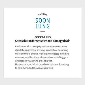 ETUDE HOUSE Soonjung Hydro Barrier Cream 75ml (New Version) | Moisturizing and Soothing Cream | Non-Comedogenic, Hypoallergenic & Fragrance Free Moisturizer for Face