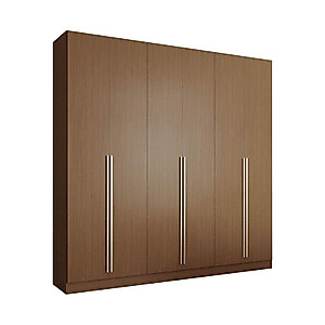 Manhattan Comfort Eldridge Modern Contemporary 4 Drawer Freestanding Bedroom Armoire, 90.5", Maple Cream