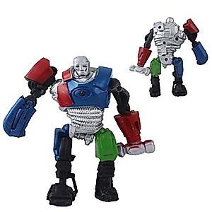 HUINENGYUAN 8Pcs/Set 13cm Action Figures Toys Real Steel Atom Movie Zeus Twin Cities Midas Doll Model Anime Robot Model Toys Chilren Gift