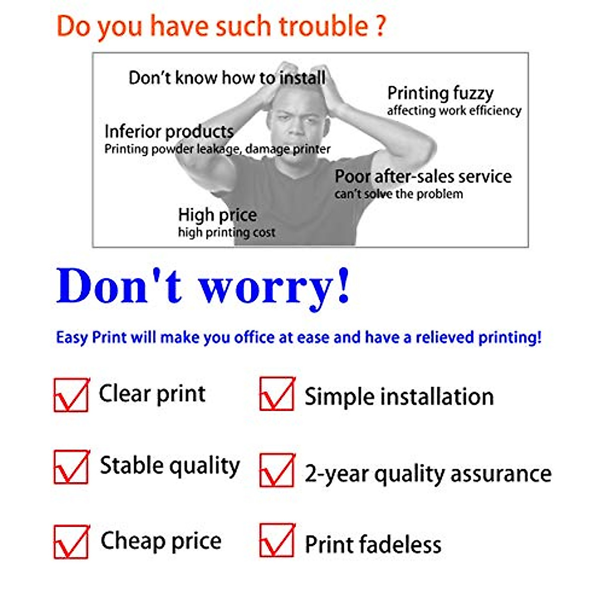 15-Pack Compatible PGI5 CLI8 PGI-5 CLI-8 Ink Cartridge Used for Canon PIXMA IP4300 IP4500 IP5200 IP6600D MP600 Pro9000 Printer (3X Big BK, 3X Small BK, 3X Cyan, 3X Magenta, 3X Yellow), by EasyPrint