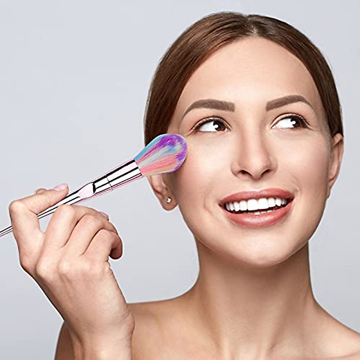 Mini Hairbrush Brush Light Eye System Brush Tools Makeup Set Pink Beauty Brush Loose Eye Powder Brush Cosmetics Makeup