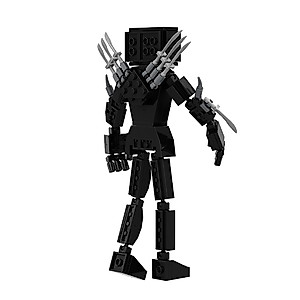 BUILDIFY Skibidi Large TV Man Toilet Building Toys Sets, Animal Plushie Doll TV Man Figure Buildable Bricks Toys Collectible Gifts for Kids Fans Aldults Birthday (165 Pieces)