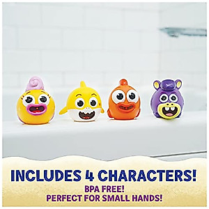 Baby Shark Bath Squirt Toy 4-Pack Big Show!