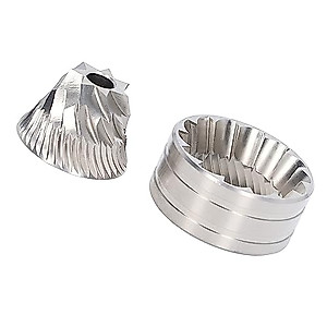 Coffee Grinding Disc Core Kit, Coffee Grinder Disc Strong Applicability High Efficiency for Milk Tea Shop (Seven Star Cone)