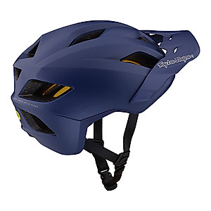 Troy Lee Designs Flowline Adult Bicycle Helmet MIPS EPP Lightweight Vented Adjustable Detachable Visor All Mountain Enduro, Gravel, Trail, BMX, Off-Road MTB (Dark Blue, XS/SM)