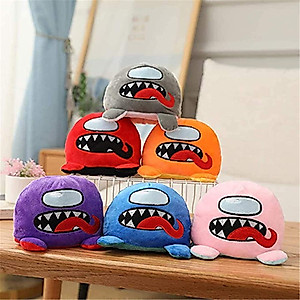 Toy Storage World Reversible Plushie Octopus Stuffed Animal Mood Double Sided Plush Toy Happy Angry Pulpo Reversible Plushies Toys Doll Game Flip Impostor Fluffy 6 inch (Red Black)