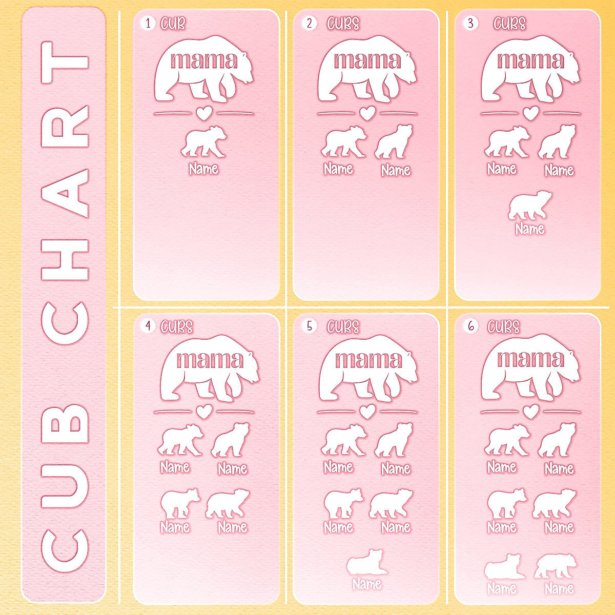 Mother's Day Gifts I Personalized Mama Bear Tumbler with Cubs and Name I Up to 6 Cubs & 5 Fonts - 13 Colors I Mother's Day Gifts from Daughter I 20 OZ - 30 OZ