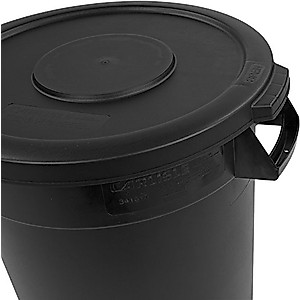 Carlisle FoodService Products 34101003 Round Waste Container, 10 gal, Black