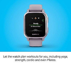 Garmin Venu Sq, GPS Smartwatch with Bright Touchscreen Display, Up to 6 Days of Battery Life, Orchid Purple (Renewed)
