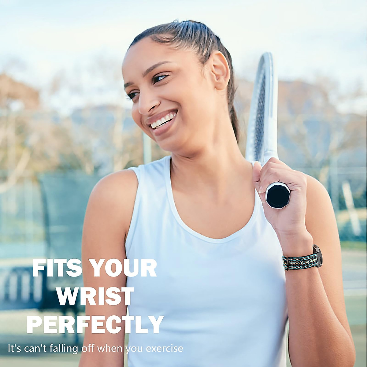 Ouwegaga Compatible with Samsung Galaxy Watch 7 6 5 4 Band 40mm 44mm/Watch FE/Watch 5 Pro Band 45mm/Watch 6 4 Classic 47mm 43mm 42mm 46mm/Watch 3 41mm/Active 2, 20mm Elastic Nylon Sport Band