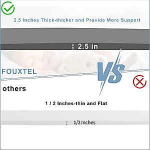 FOUXTEL Extra Large Mattress Support Board - 2.5" Extra Thick Bed Boards for Under Mattress Memory Foam Under Mattress Support for Sagging, Firm, Support, Stability