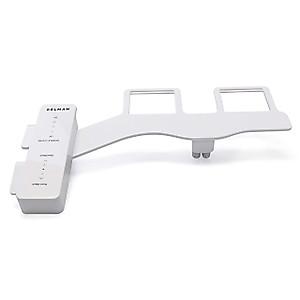 BELMAN Classic Bidet Toilet Attachment - Modern & Slim - Fresh Clean Water Sprayer - Self Cleaning Dual Wash Nozzles - Adjustable Water Pressure - Non-Electric Quick Installation - White