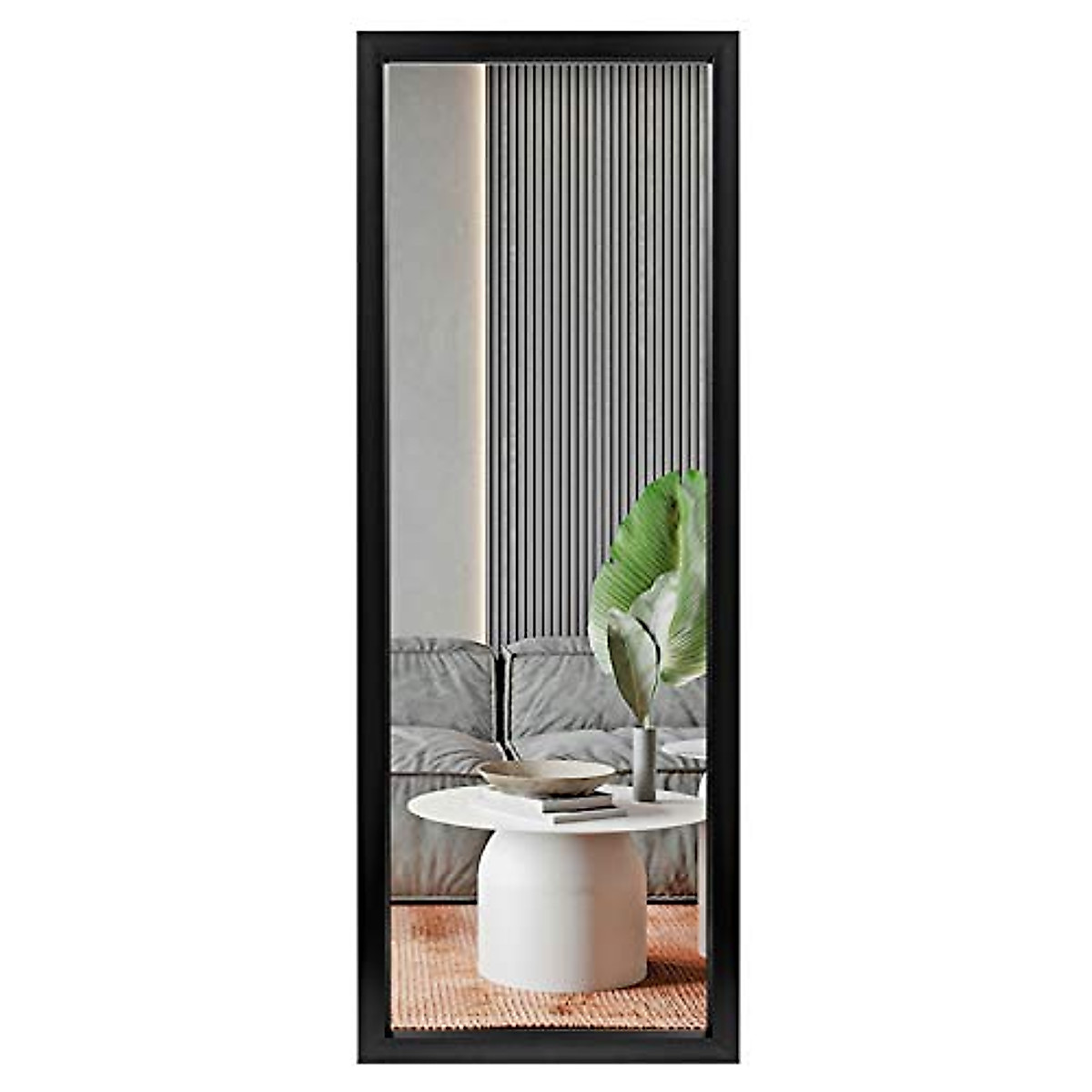NeuType Full Length Mirror Full Length Body Mirror Standing Mirror 43"x16" Floor & Full Length Mirrors Black Mirror Hanging Mirror Long Mirror (No Stand)