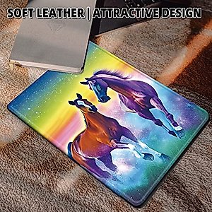 RYUITHDJP Tablet Case 7 Inch for Kindle Fire 7 2022/2023 12th Gen 360 Degree Rotating Swivel Stand, RYUITHDJP for Amazon Kindle Fire 7 Tablet Case Multi Angle Stand Cover-Horse