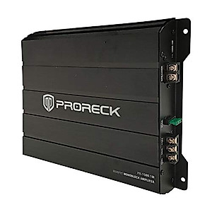 PRORECK PR-122M 1500W Dual 12" Car Subwoofer Enclosure Audio with Subwoofer，Mono Block Amplifier and Wiring Installation Kit