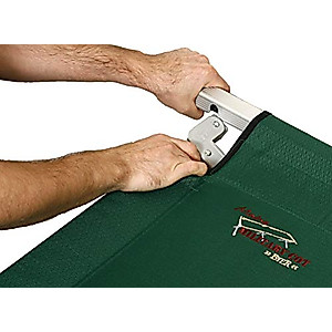 BYER OF MAINE Military Cot - Cots for Sleeping, Camping Cots for Adults, Camping Essentials with Storage, Heavy Duty, Steel, 375lbs, Polyester, Green