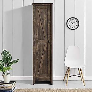 Ameriwood Home Farmington Wide Storage Cabinet, 18", Rustic