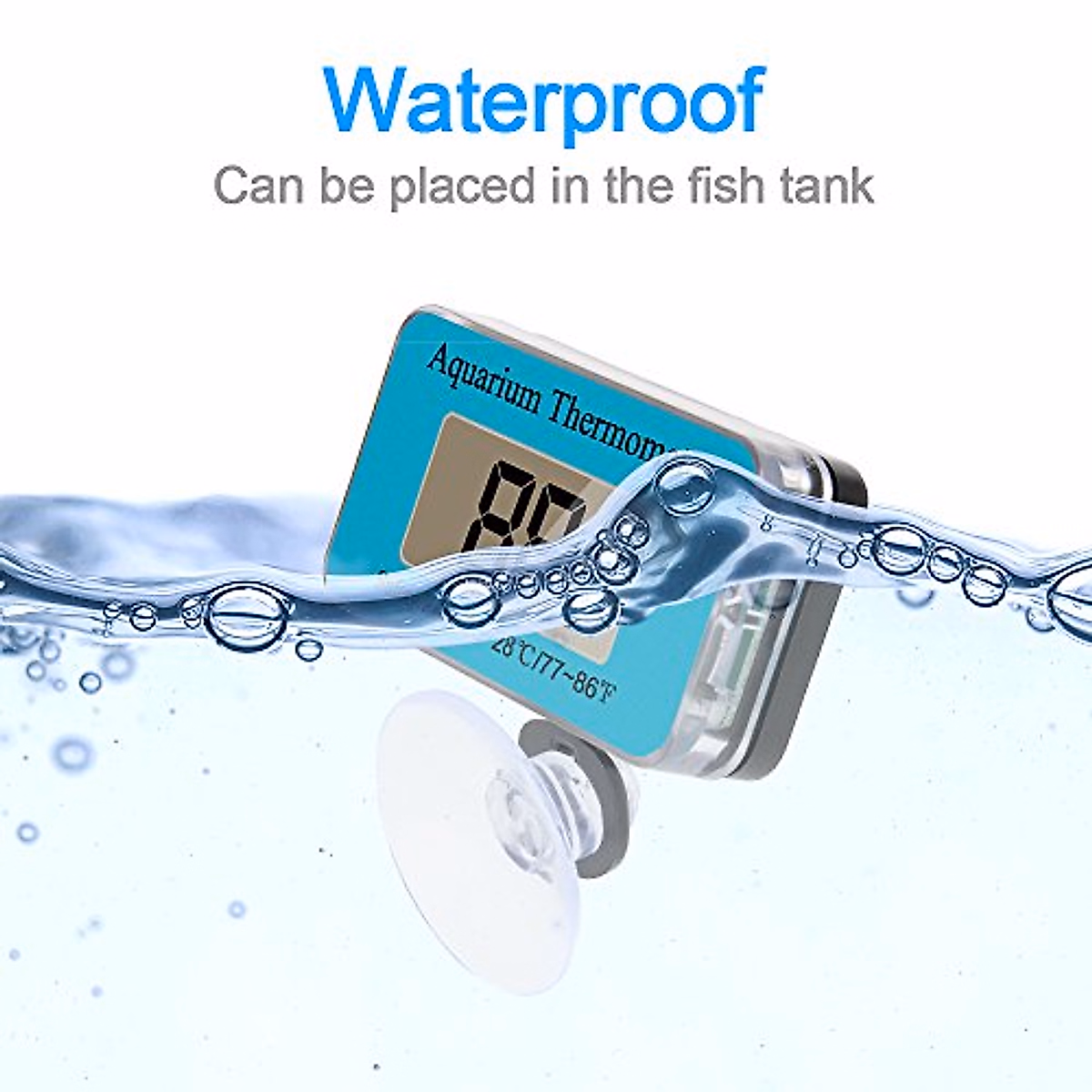 DaToo Aquarium Thermometer with Sucker, Second Generation (Update), 1 Yr Warranty