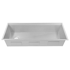 ZLINE 43" Garmisch Undermount Single Bowl Scratch Resistant Stainless Steel Kitchen Sink with Bottom Grid and Accessories (SLS-43S)