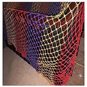 MAGFYLY Banister Guard net Child Safety nets, Rope Thickness 6mm, 5cm mesh, Playground Play net Children's Stairs Anti-Fall net Isolation net Garden Plant Fence Cargo Network (Size : 33M)