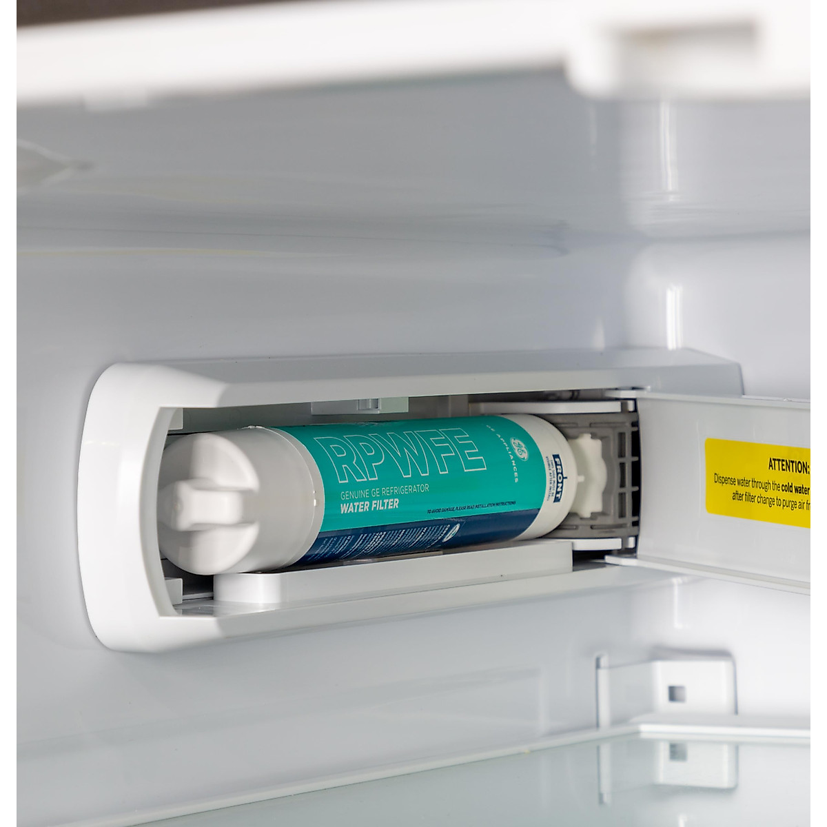 GE RPWFE2PK RPWFE Refrigerator Water Filter, Certified to Reduce Lead, Sulfur, and 50+ Other Impurities, Replace Every 6 Months for Best Results, Pack of 2, 2 Count (Pack of 1), White