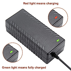 Cupinyo Upgraded 42V Charger 1 Prong Fast 2A for 36V Lithium Ebike Escooter, Compatible with 36 Volt gotrax Electric Bike Scooter Charger