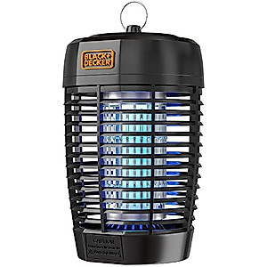 Black + Decker Bug Zapper- Mosquito Repellent Outdoor & Fly Traps for Indoors- Mosquito Zapper & Fly Killer- Gnat & Moth Traps for Home, Deck, Garden, Patio & More