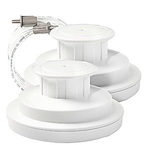 Jar Sealer Hood for Vacuum Sealing Wide-Mouth Mason Jar Food Storage 2 Pack with One Accessory Hose by Magic Vac, Keep Food Fresh BPA Free, MADE IN ITALY