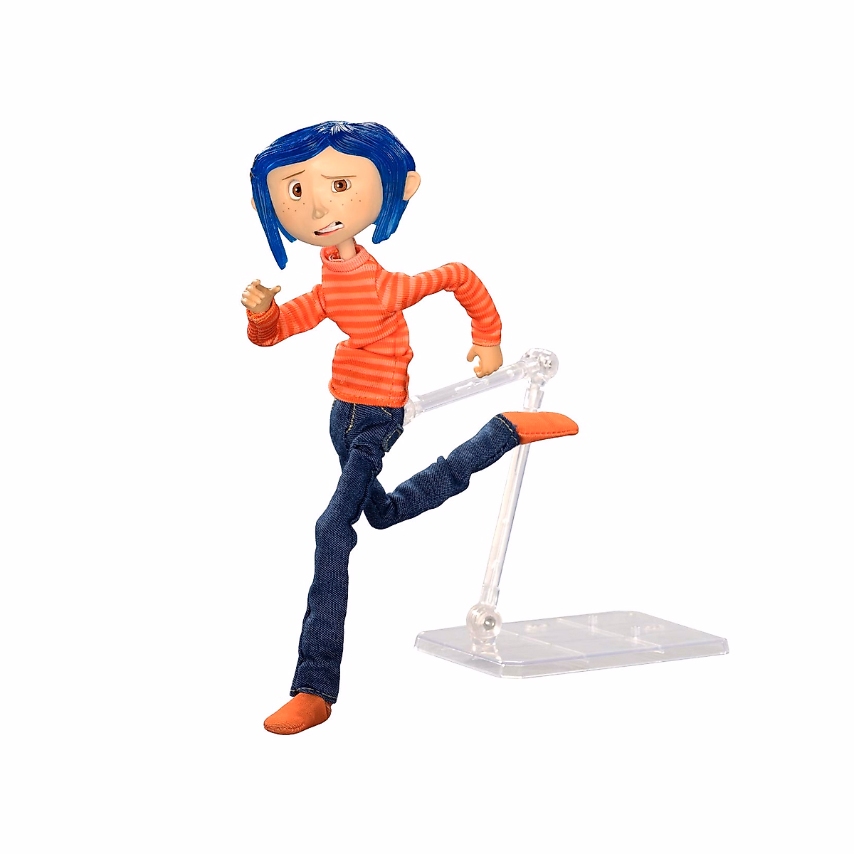 NECA - Coraline – Articulated Figure – Coraline in Striped Shirt and Jeans