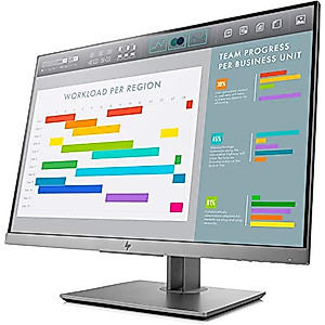 HP EliteDisplay E243i LED Display 61 cm (24") WUXGA Flat Black,Silver