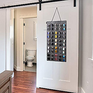 AFUOWER Sunglasses Organizer Storage Hanging Wall for Men Women Sunglasses Holder 25 Slots, Eyewear Display Wall Mounted (Gray)