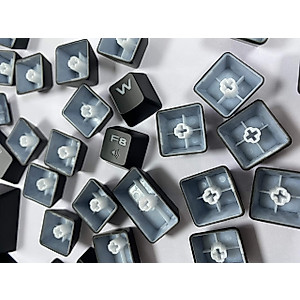 LuoMGDYSS 104 Key ABS Black Keycap Set for Corsair K70 K65 Mechanical Gaming Keyboard