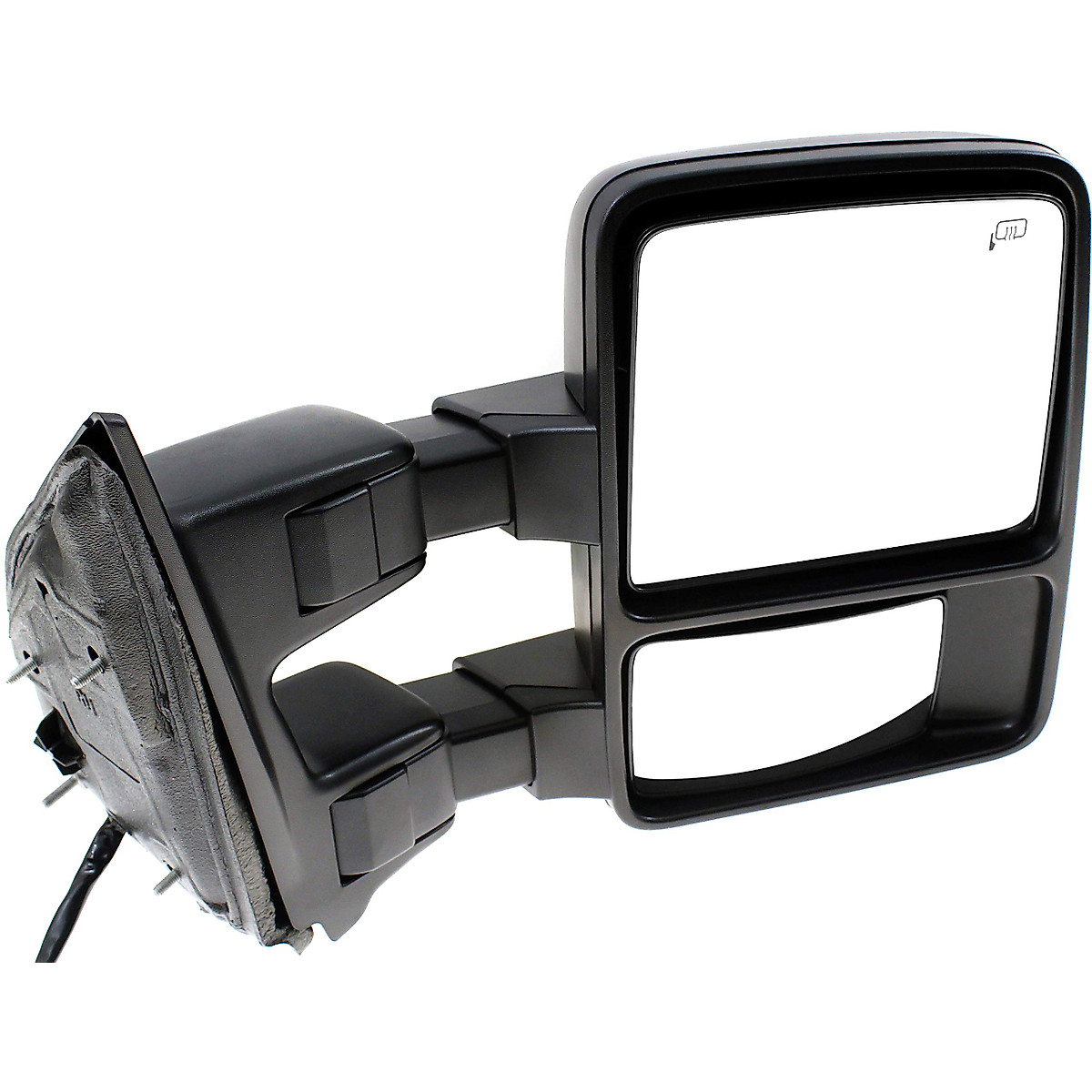 Kool Vue Passenger Side Power Heated Towing Mirror for Ford F-250 F-350 Super Duty F-450 Super Duty 2011-2012 Power Fold With Signal Light; Without Memory Auto Extend Textured