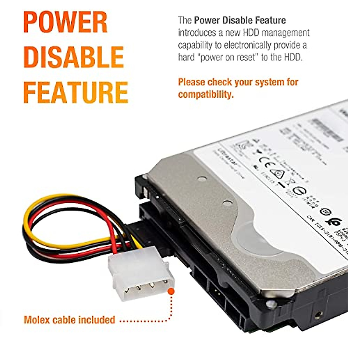 WD 10TB Ultrastar DC HC510 7200 RPM SATA 6.0Gb/s 3.5in Internal Hard Drive Model 0F27452 (Renewed)