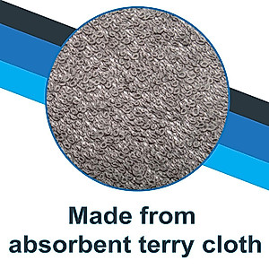 Rehabilitation Advantage Vinyl Clothing Protector Bib, Gray, Large