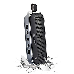 Seracle Crystal Clear Cover Carrying Case Compatible with Bose SoundLink Flex Bluetooth Portable Speaker (Transparent)