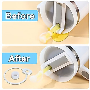13pack Spill Proof Stopper Set Compatible with Stanley Cup Accessories Quencher H2.0 40oz, 2 Lid Seal, 2 Leak Stopper, 2 Spill Stopper, 2 Straw Cover, 1 Brush Compatible with 4 Stanley Straw