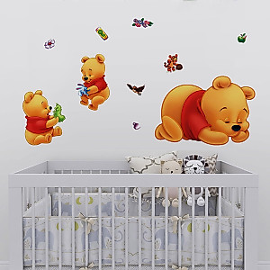 DEKOSH Winnie The Pooh Wall Decals for Baby Nursery Decor