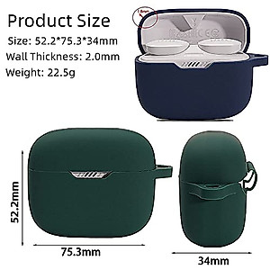 Case for Sony WF-1000XM5, Silicone Case for WF 1000XM5 Case Cover, Shock, Waterproof, Anti-Fall Protective Cover for Sony WF-1000XM5 Eaubuds Case Cover with Keychain (White)